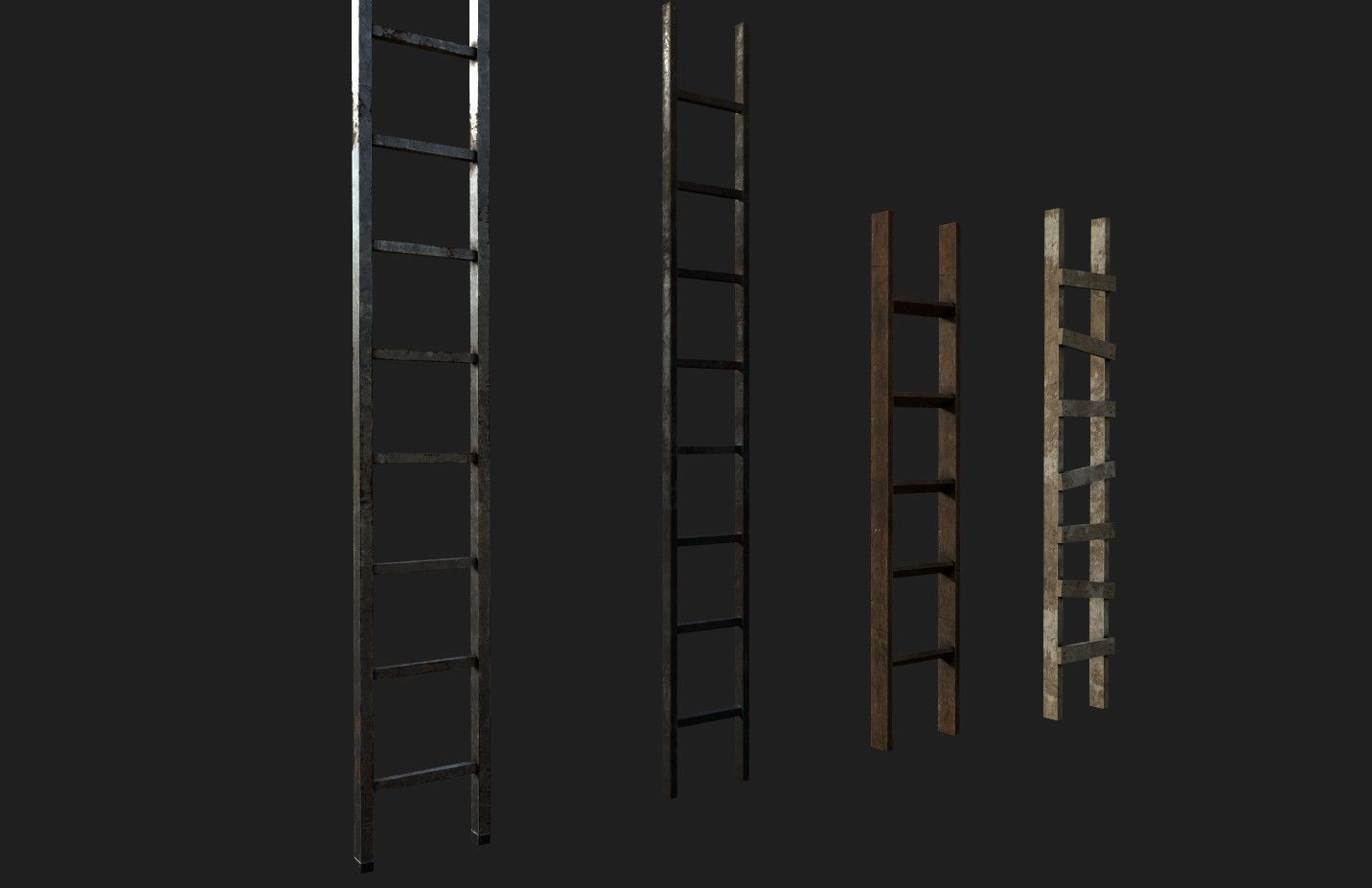 Ladders free VR / AR / low-poly 3D model | CGTrader