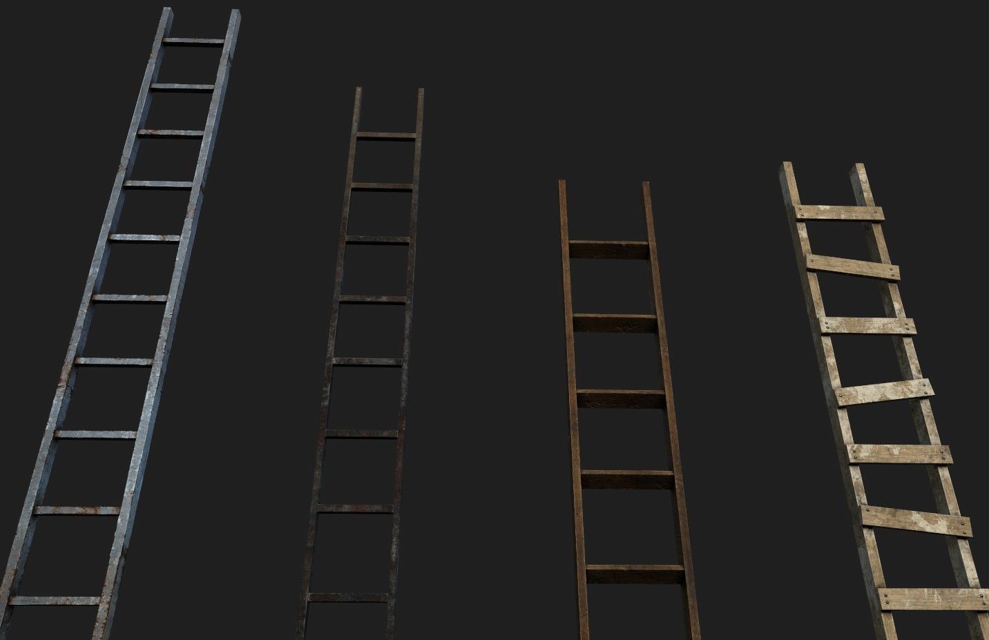 Ladders different free VR / AR / low-poly 3D model | CGTrader