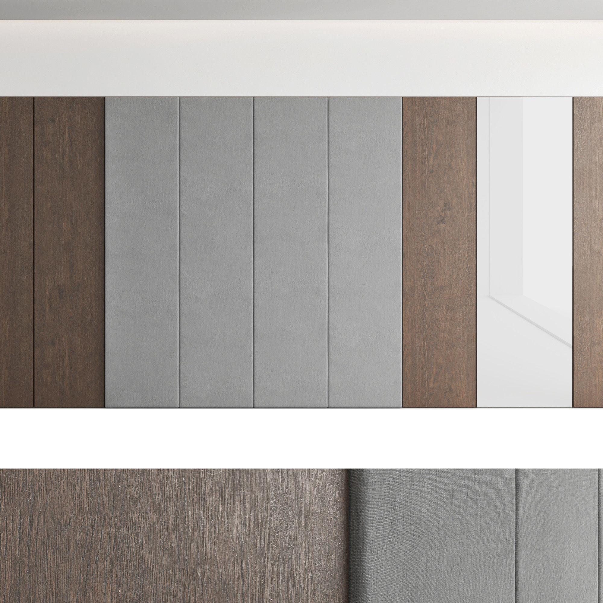 Decorative wall panels set 28a 3D model | CGTrader