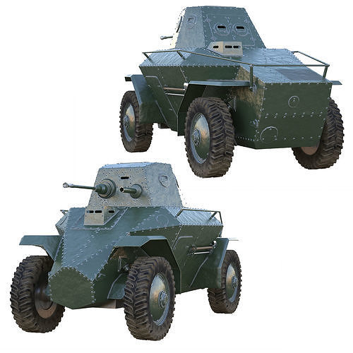 39M Csaba Armored Car 3D model | CGTrader