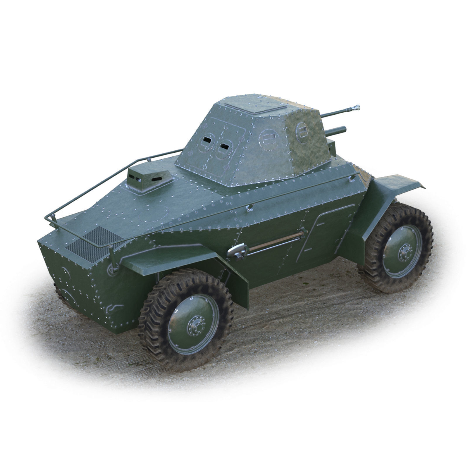 39M Csaba Armored Car 3D model | CGTrader