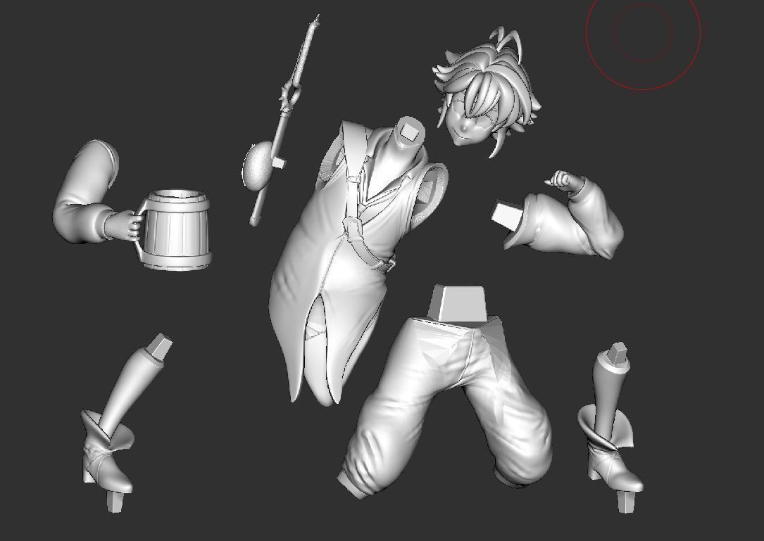 Elizabeth Meliodas and Hawk - Nanatsu no Taizai Fan model 3D model 3D ...