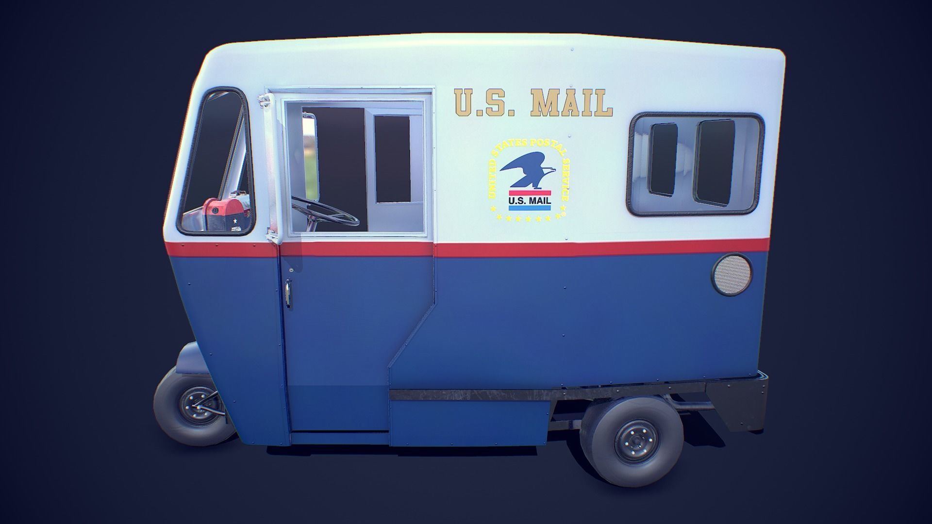 3D model Cushman Mailster truckster 1960 VR / AR / low-poly | CGTrader