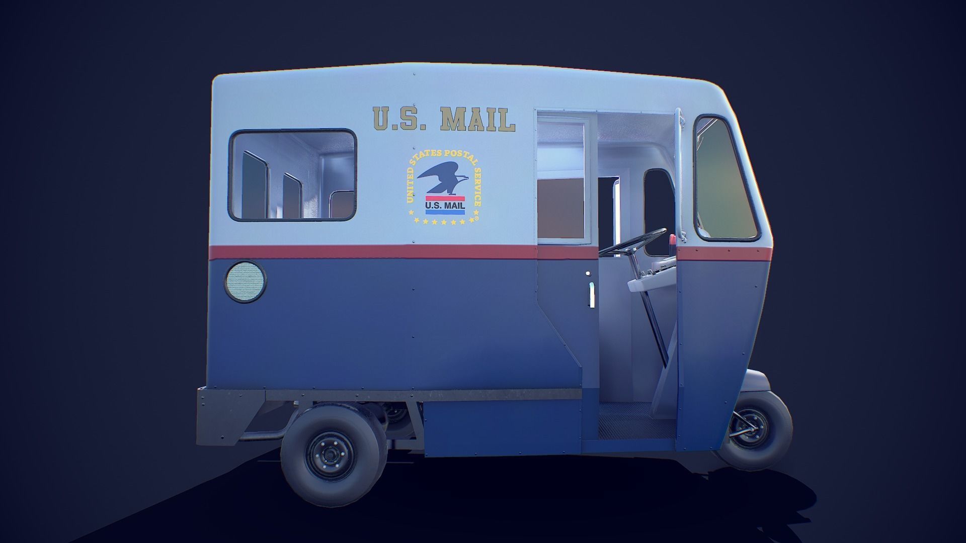 3D model Cushman Mailster truckster 1960 VR / AR / low-poly | CGTrader