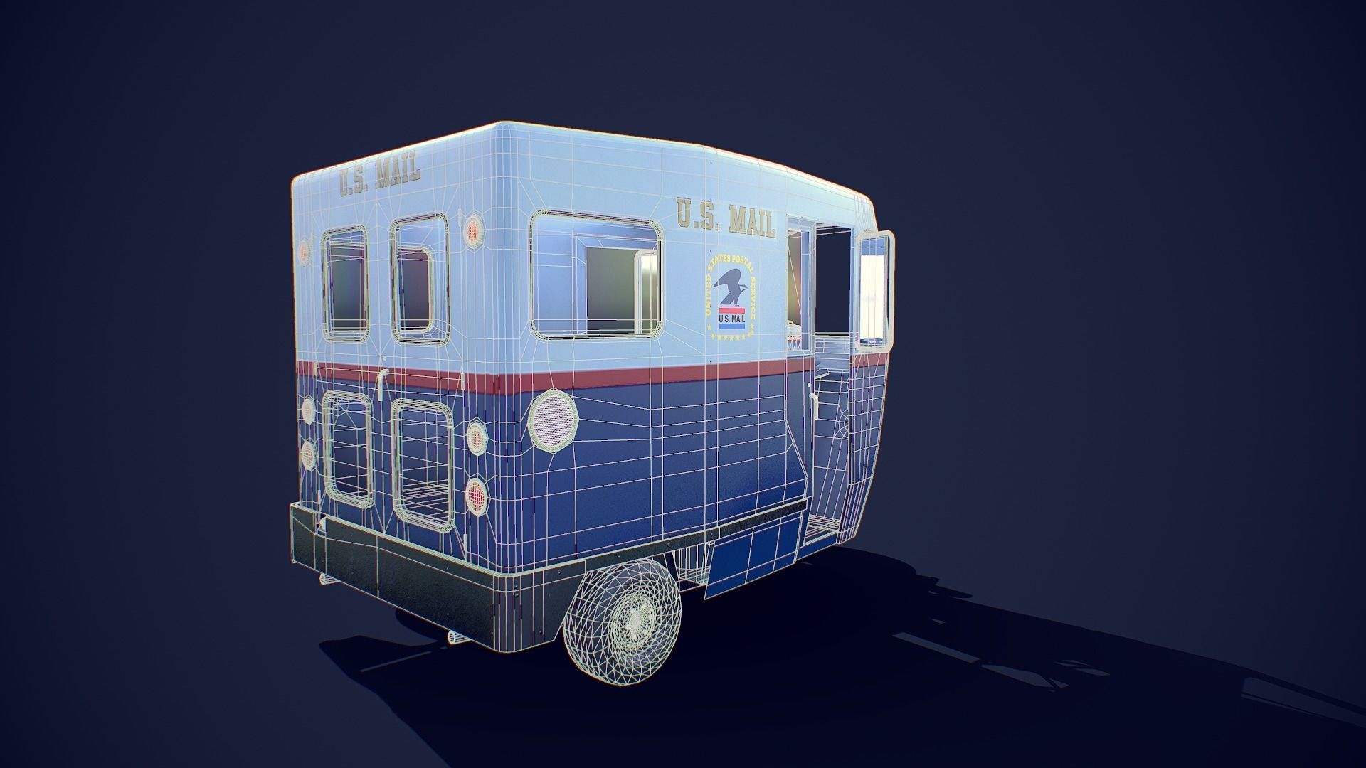 3D model Cushman Mailster truckster 1960 VR / AR / low-poly | CGTrader