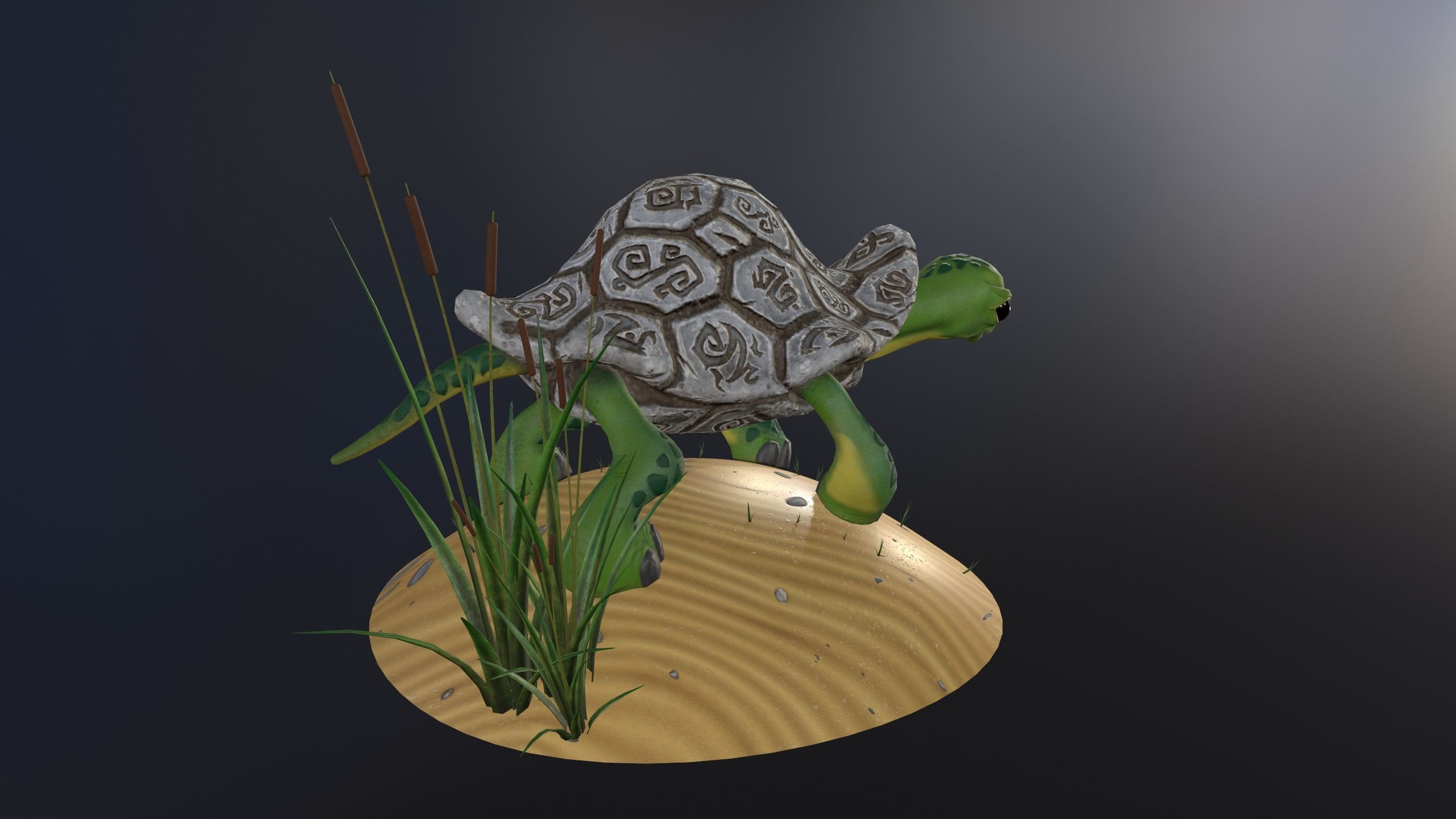 3D model Rune turtle VR / AR / low-poly | CGTrader