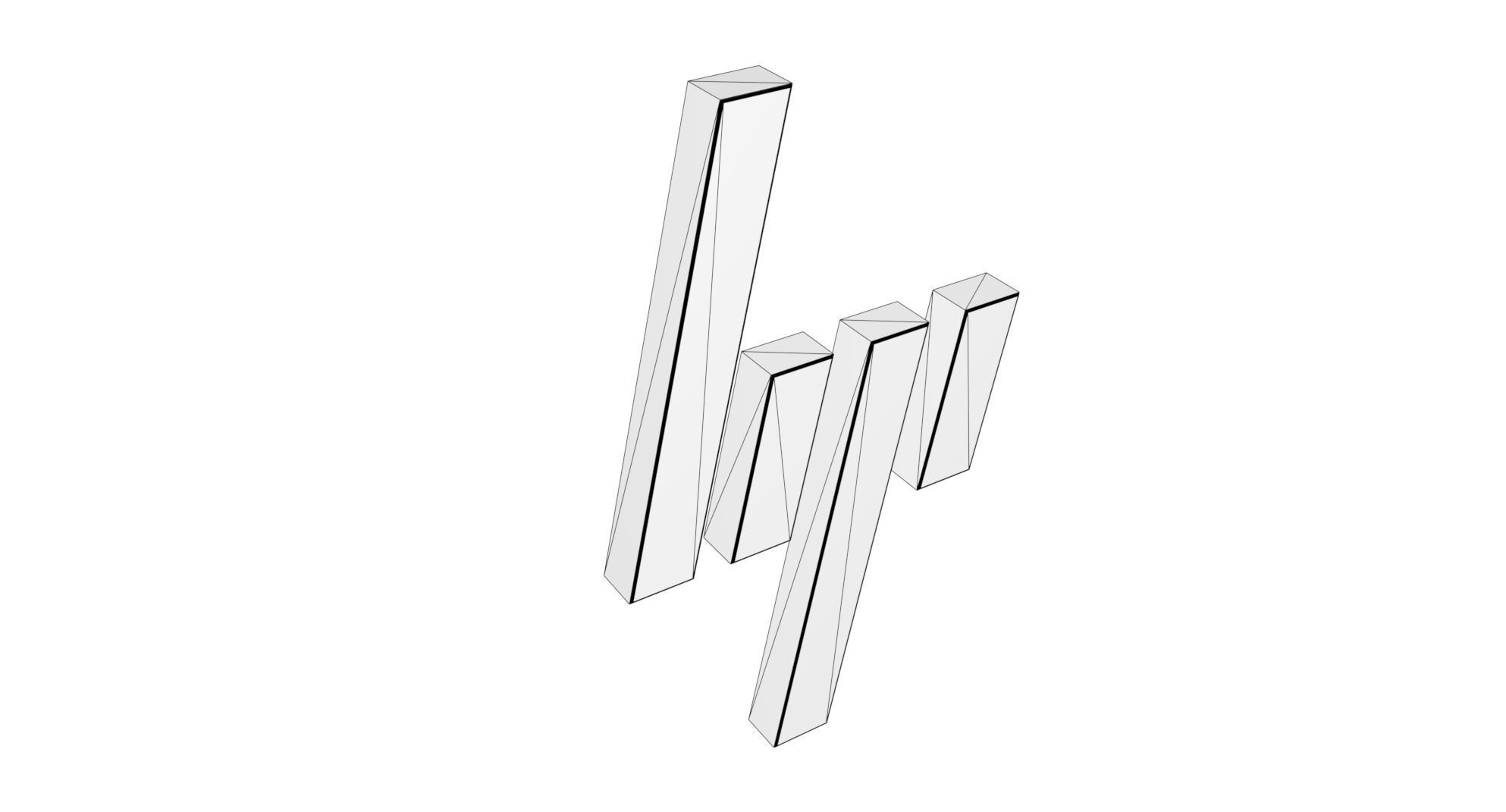 HP 3D Logo 3D model | CGTrader