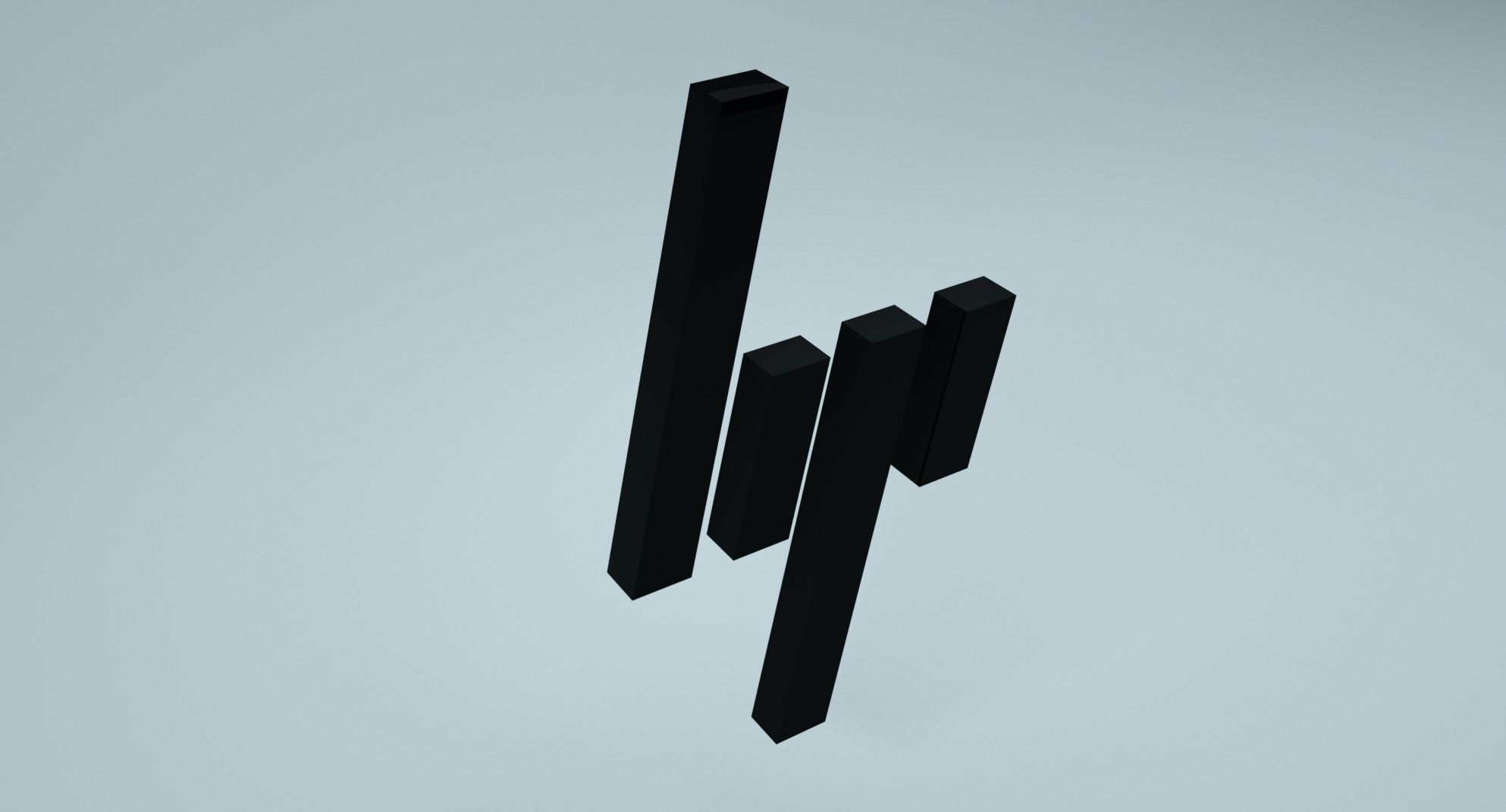HP 3D Logo 3D model | CGTrader