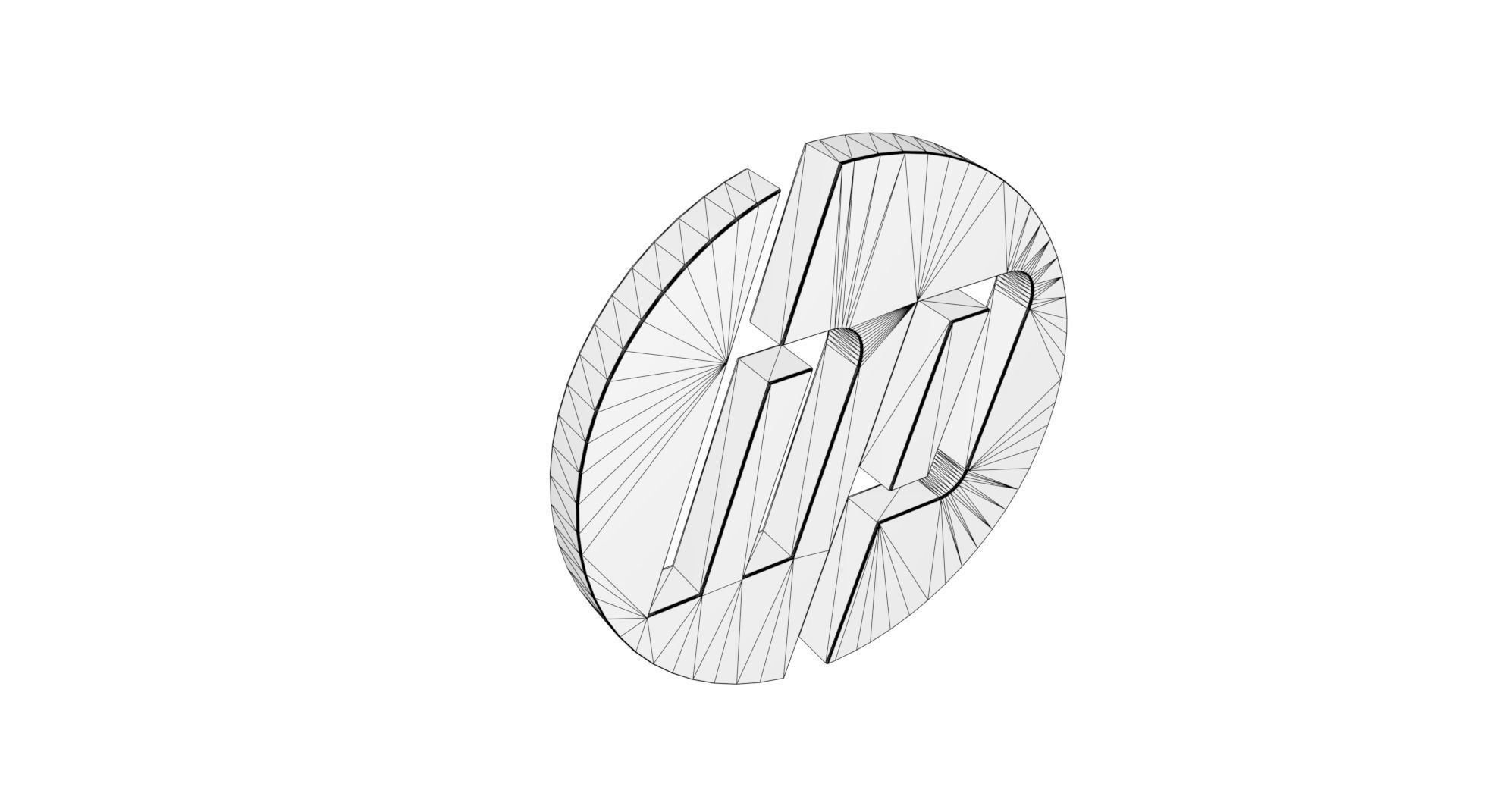 HP 3D Logo 3D model | CGTrader