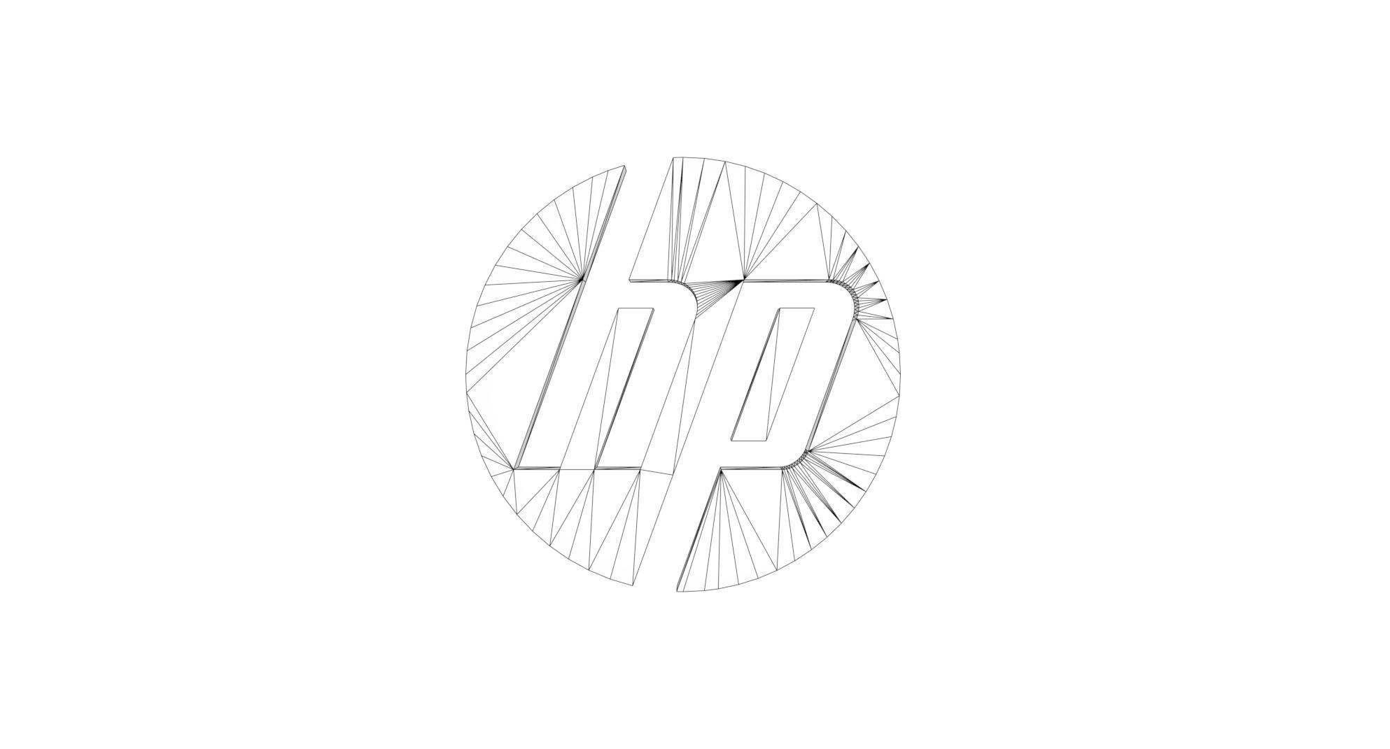 HP 3D Logo 3D model | CGTrader
