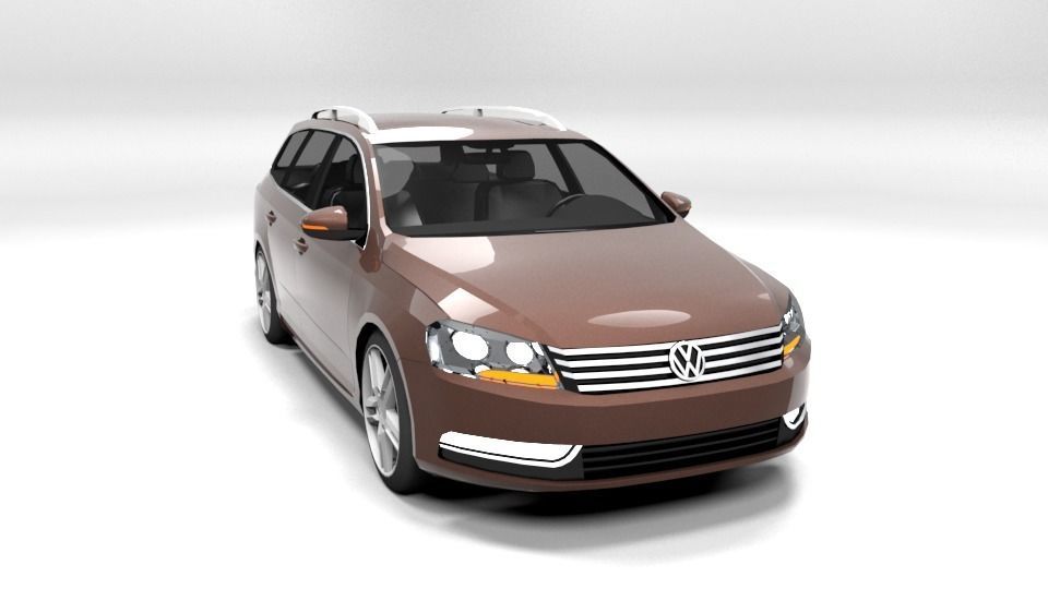 3D model PASSAT B7 VARIANT 2011 LOWPOLY VR / AR / low-poly | CGTrader