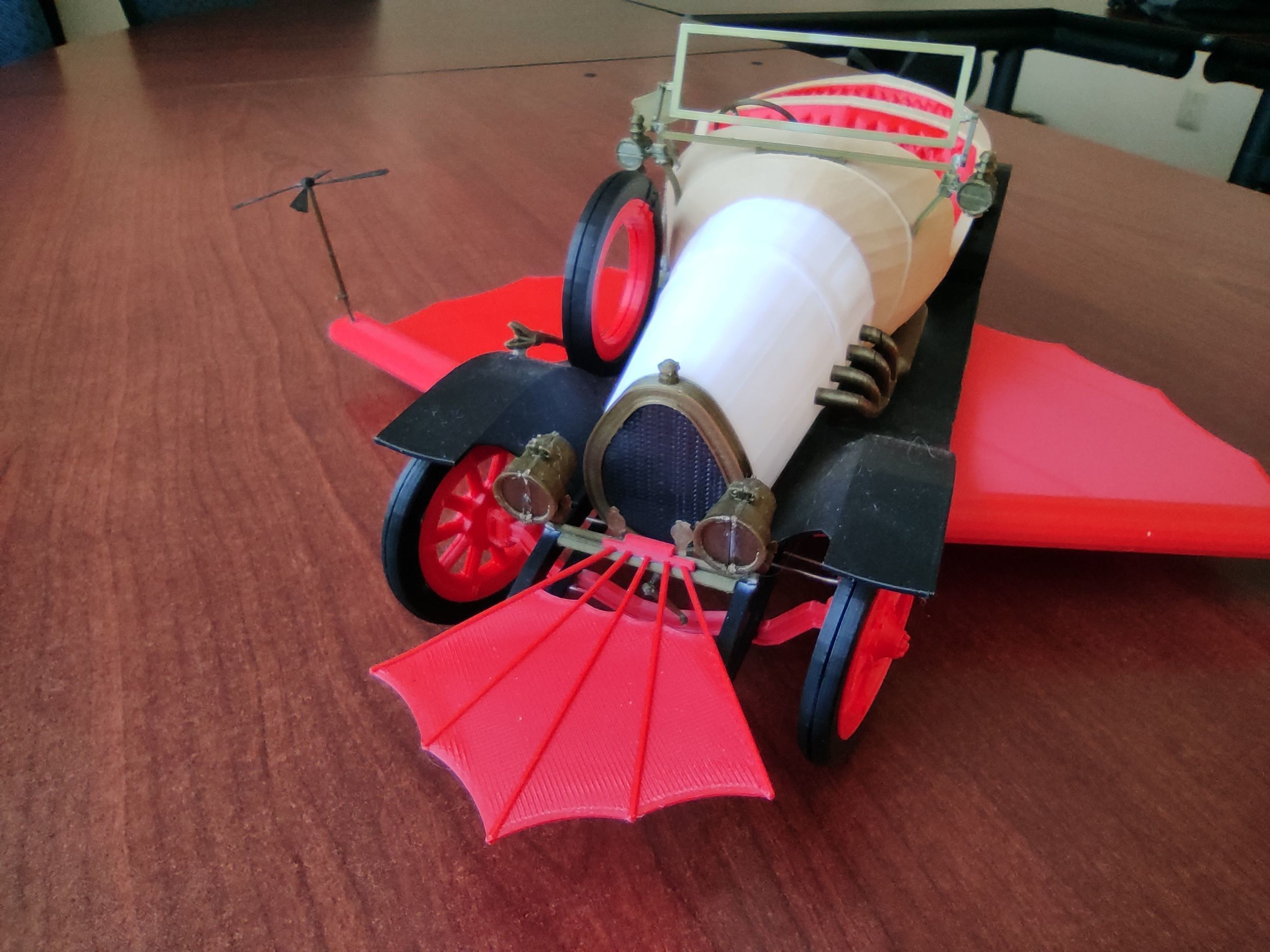 Chitty Chitty Bang Bang car PRINTABLE LOW POLY 3D model 3D printable ...