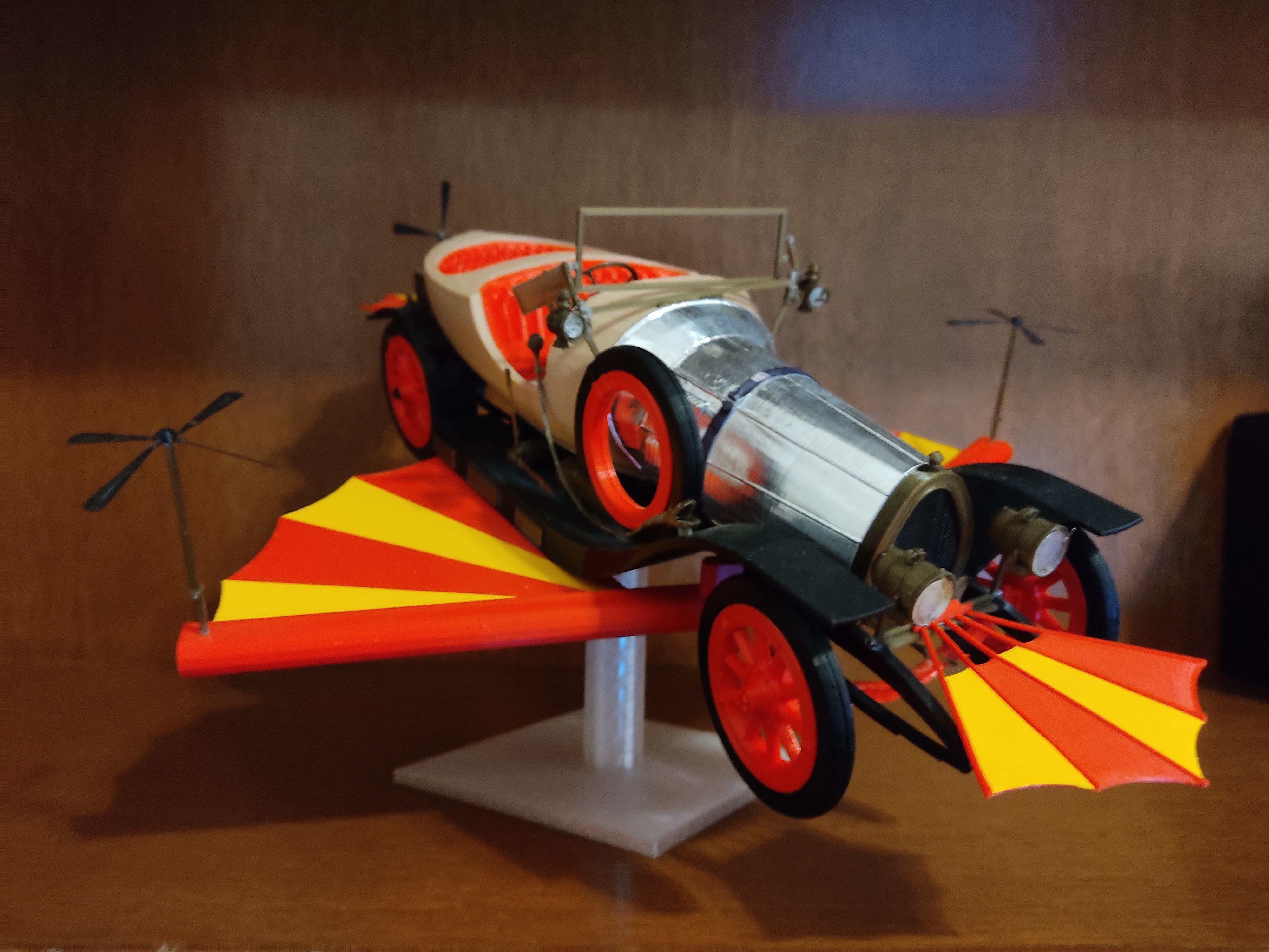 Chitty Chitty Bang Bang car PRINTABLE LOW POLY 3D model 3D printable ...