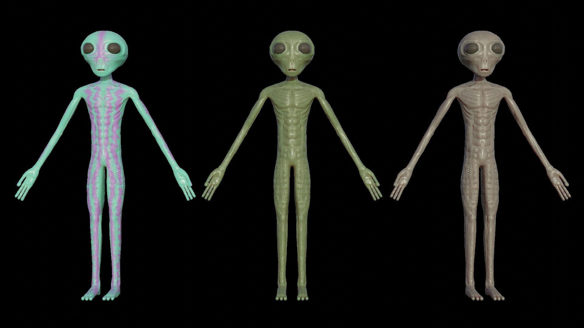 3D model Alien VR / AR / low-poly | CGTrader