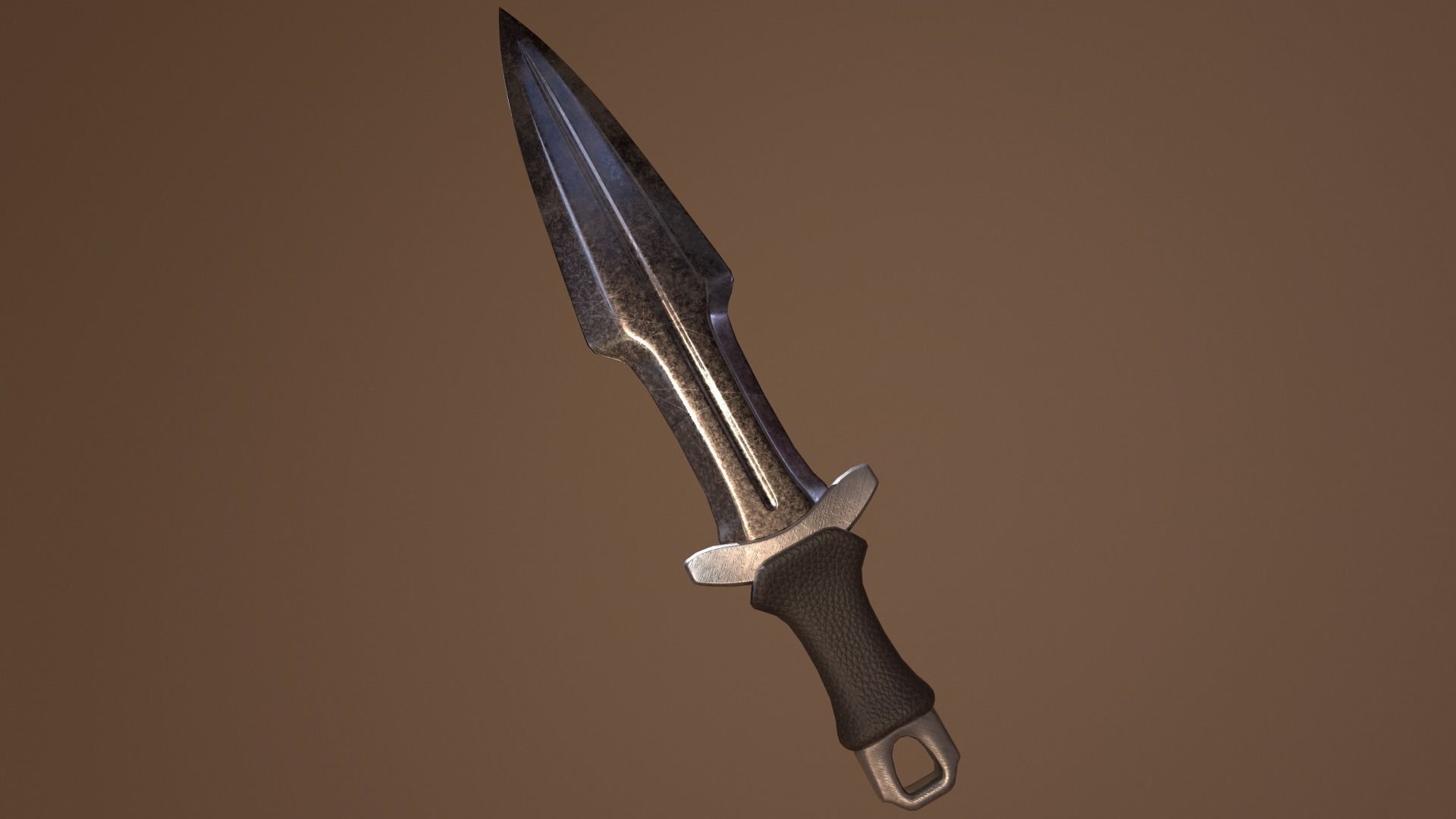 steel dagger 3D model | CGTrader