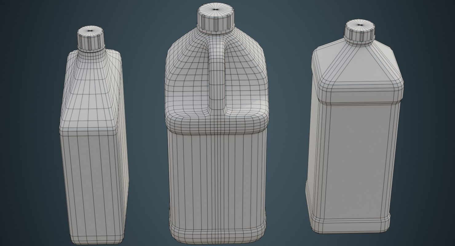 3D model Bottles 1A VR / AR / low-poly | CGTrader