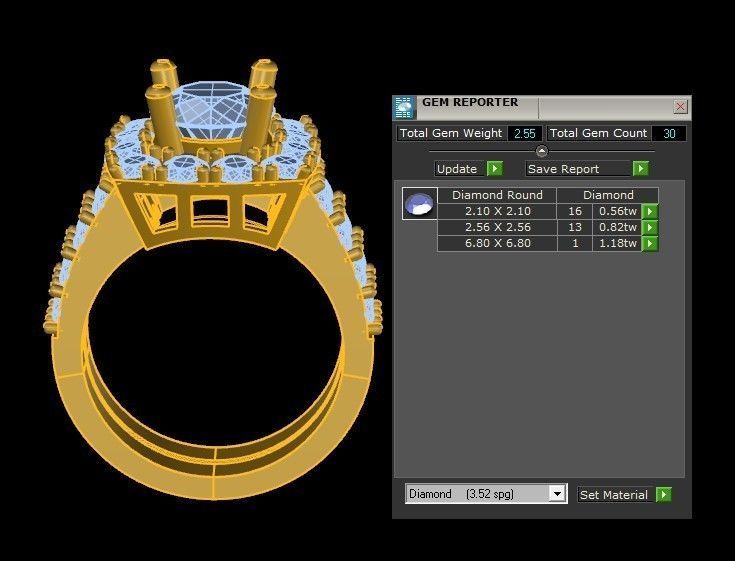 women ring cad design model R99 3D model | CGTrader