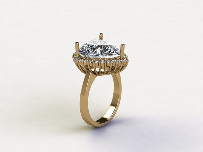 Women Ring cad file design R90 3D model | CGTrader