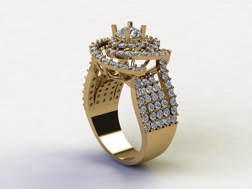 women ring 2020 design cad file R63 3D model | CGTrader