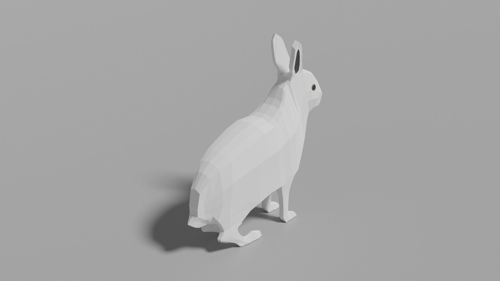 3D model Cartoon Polar Hare VR / AR / low-poly | CGTrader