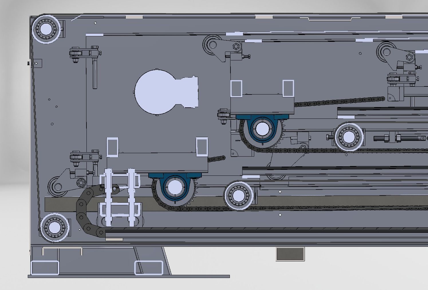 3D design of four-section telescopic belt loading conveyor 3D model ...