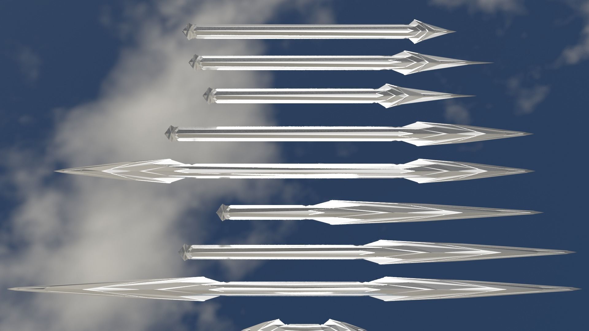 3D model Futuristic Cubic Silver Weapons VR / AR / low-poly | CGTrader