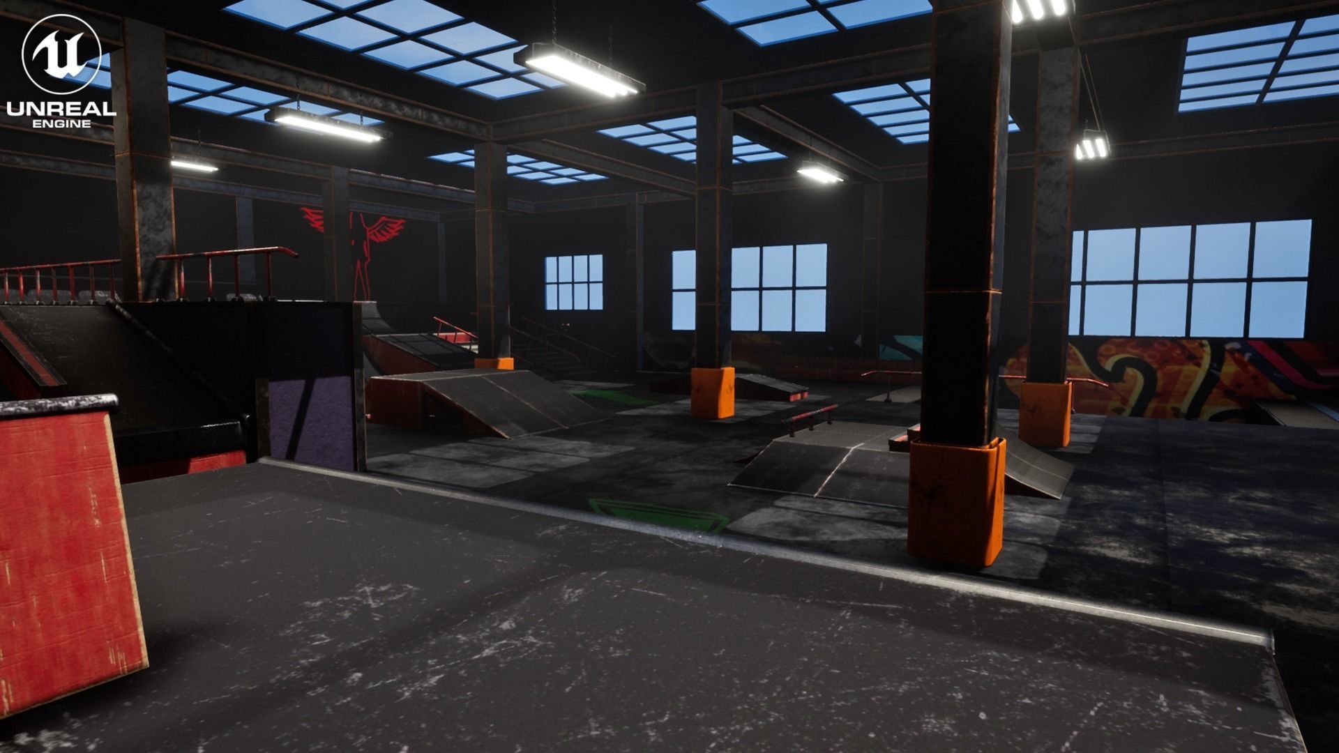 3D model Skate Park Vol 1 For Unreal And Unity VR / AR / low-poly ...