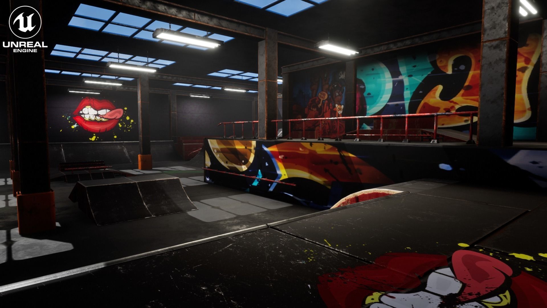 3D model Skate Park Vol 1 For Unreal And Unity VR / AR / low-poly ...