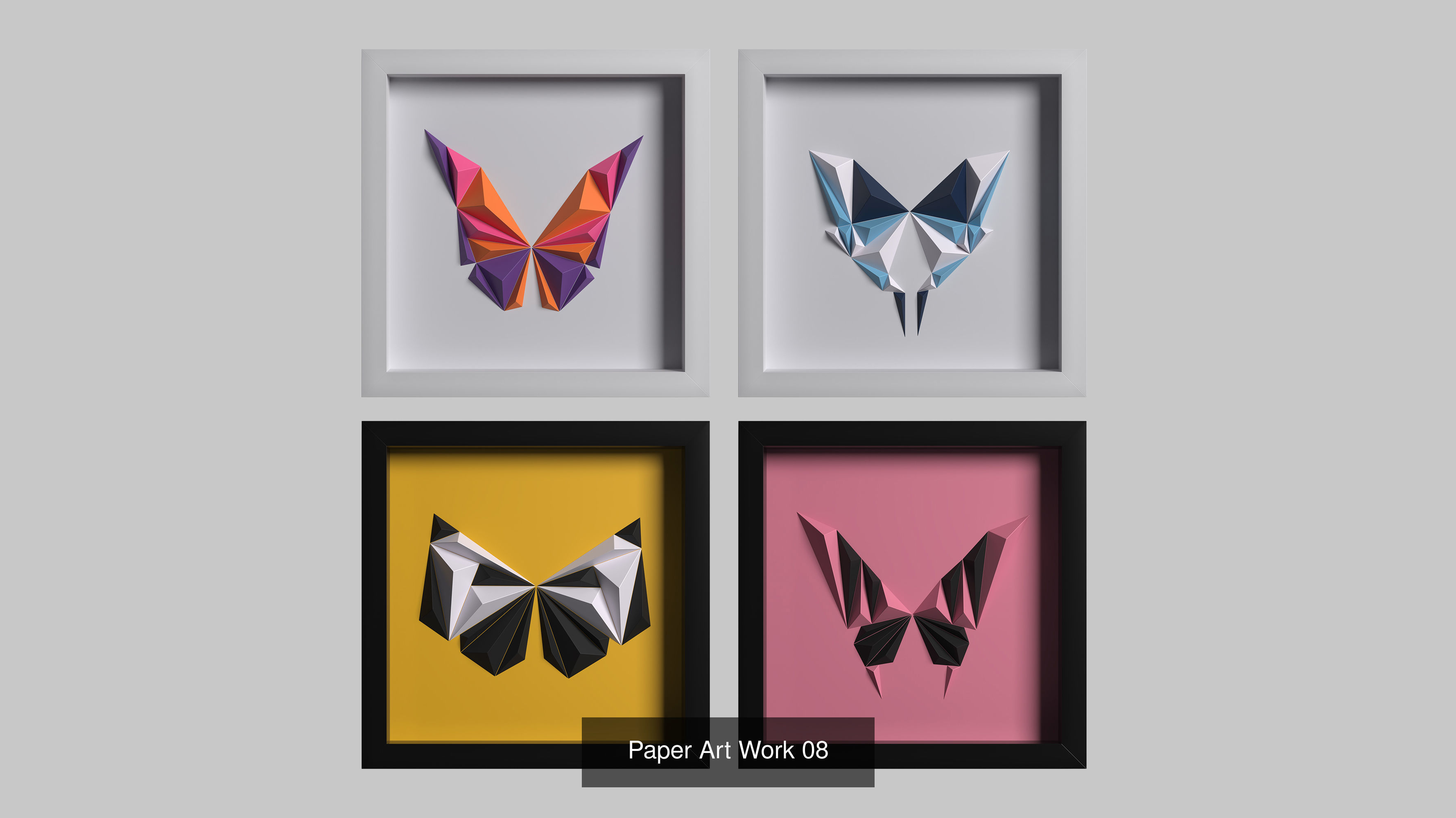 Paper Art Work 3D Model Collection | CGTrader