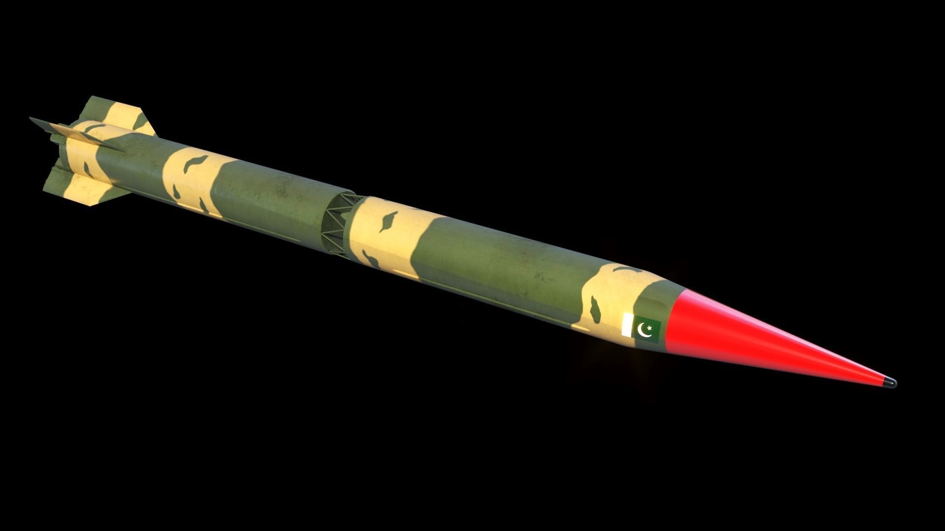 Shaheen-2 missile launcher 3D model | CGTrader