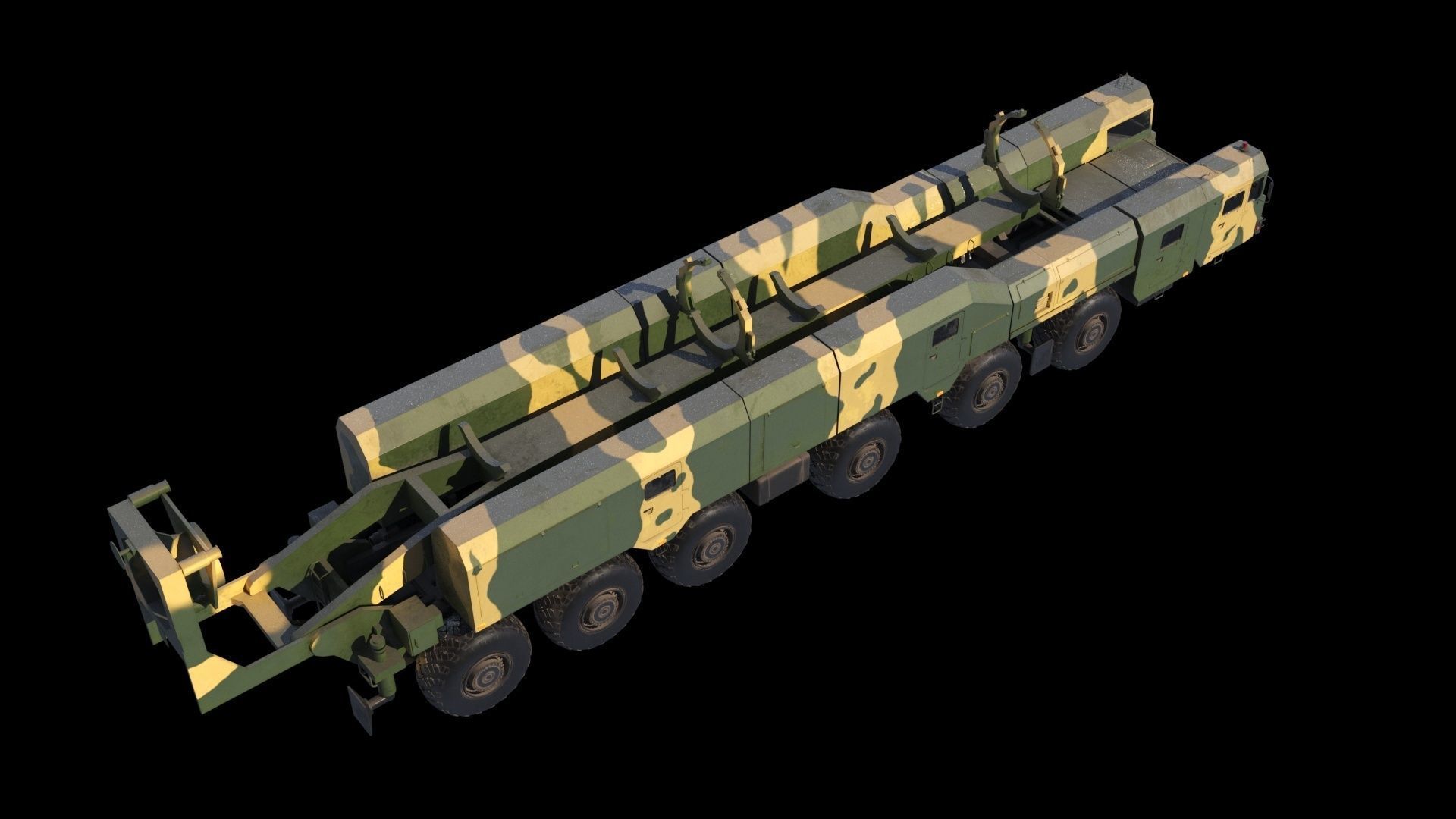 Shaheen-2 missile launcher 3D model | CGTrader