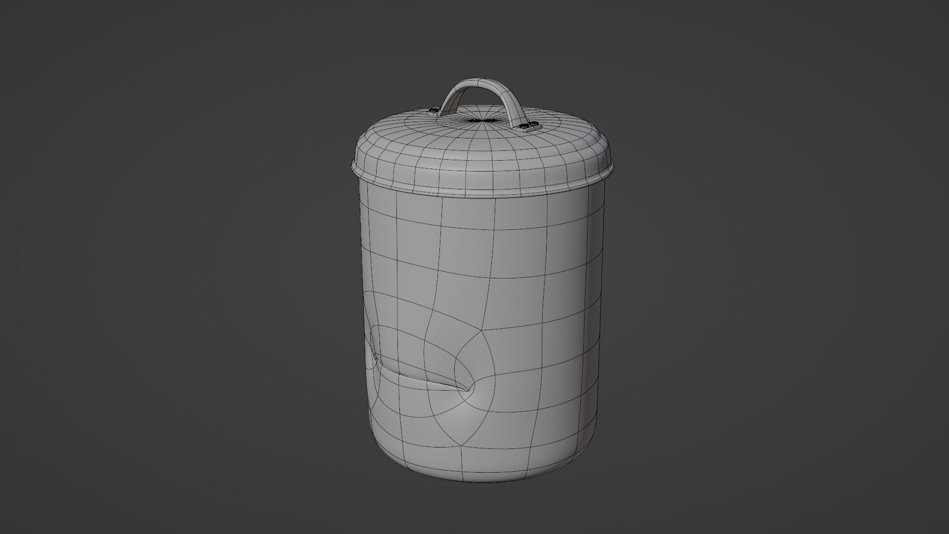 A 3D Cartoon Character of Steel Waste Bin 3D model | CGTrader