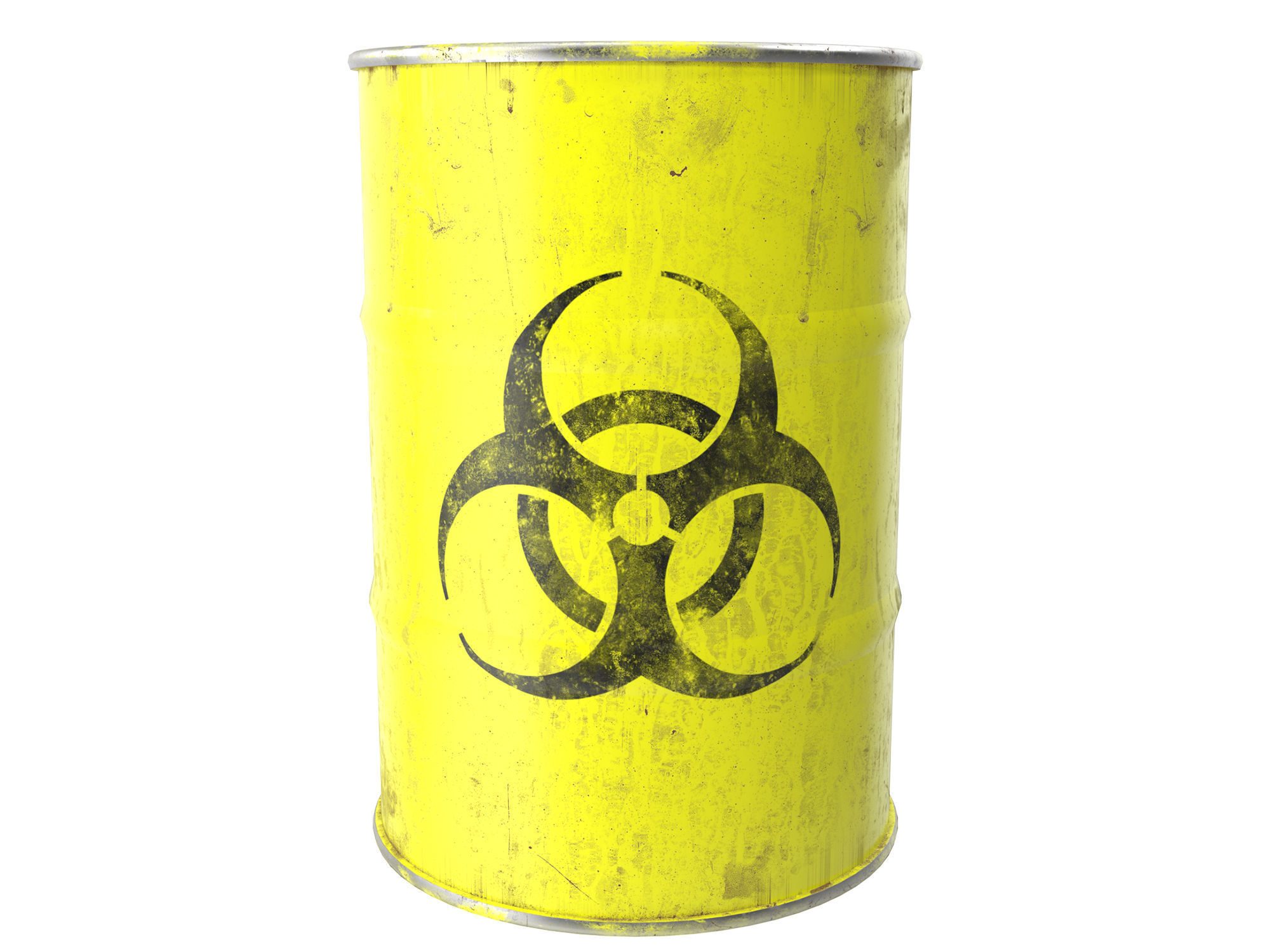 Biohazard barrel 3D model | CGTrader
