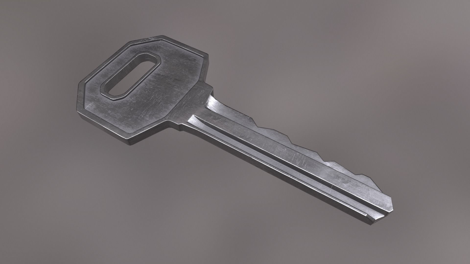 Steel Key 3D asset | CGTrader