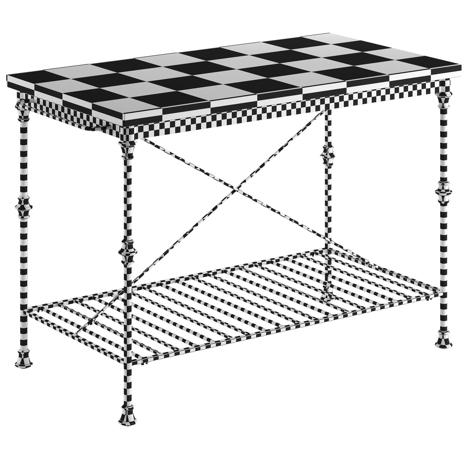 Crate and Barrel French Kitchen Island 3D model | CGTrader