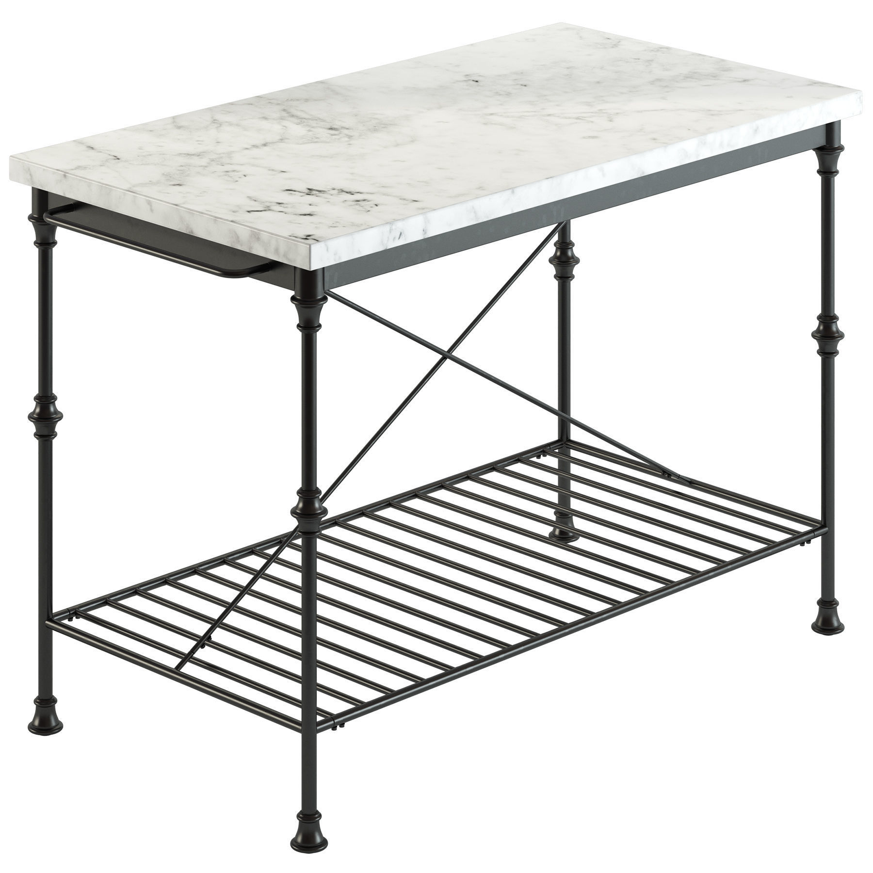 Crate and Barrel French Kitchen Island 3D model | CGTrader