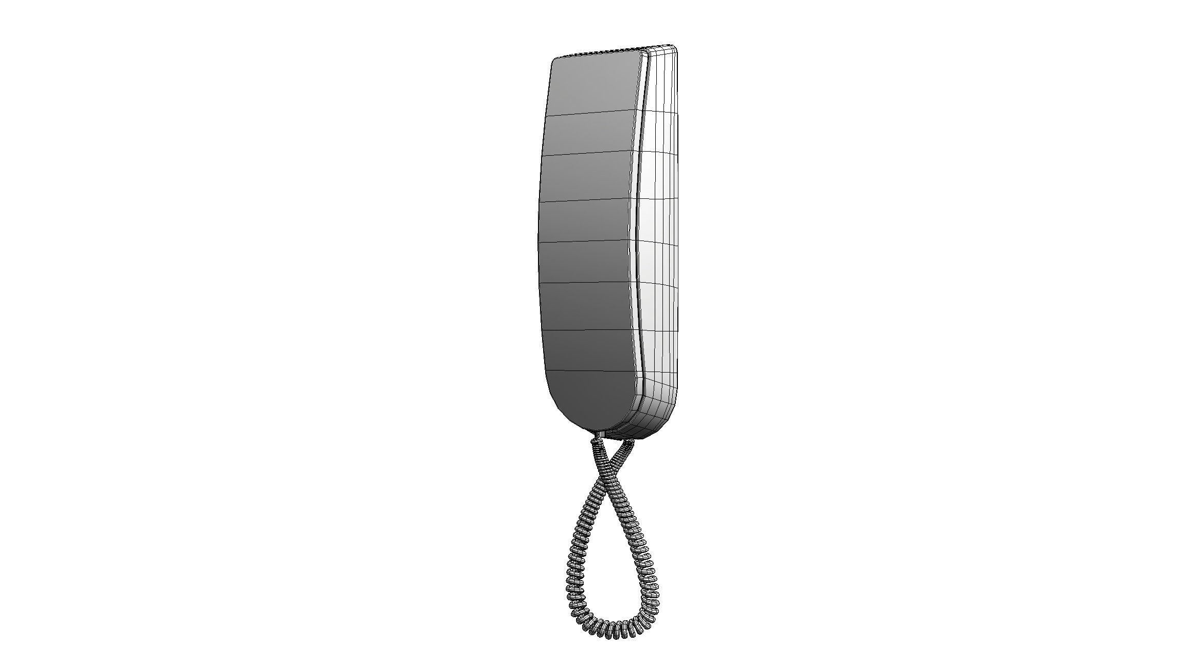 Black intercom free 3D model | CGTrader