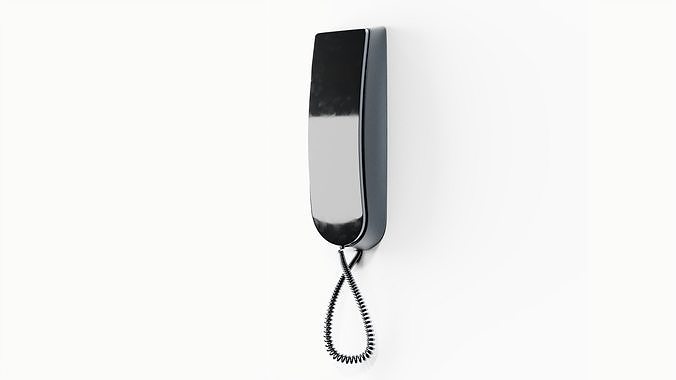 Black intercom free 3D model | CGTrader
