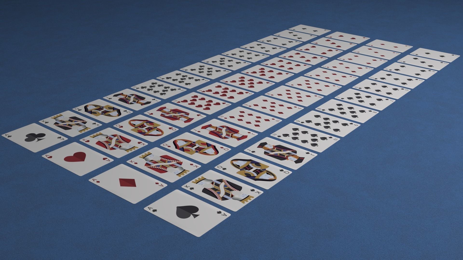 54 Playing Cards 3D model | CGTrader