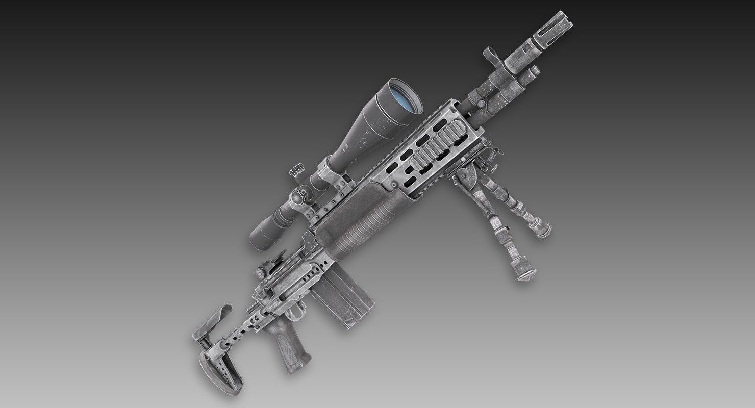 3D model M2010 Enhanced Sniper Rifle VR / AR / low-poly | CGTrader
