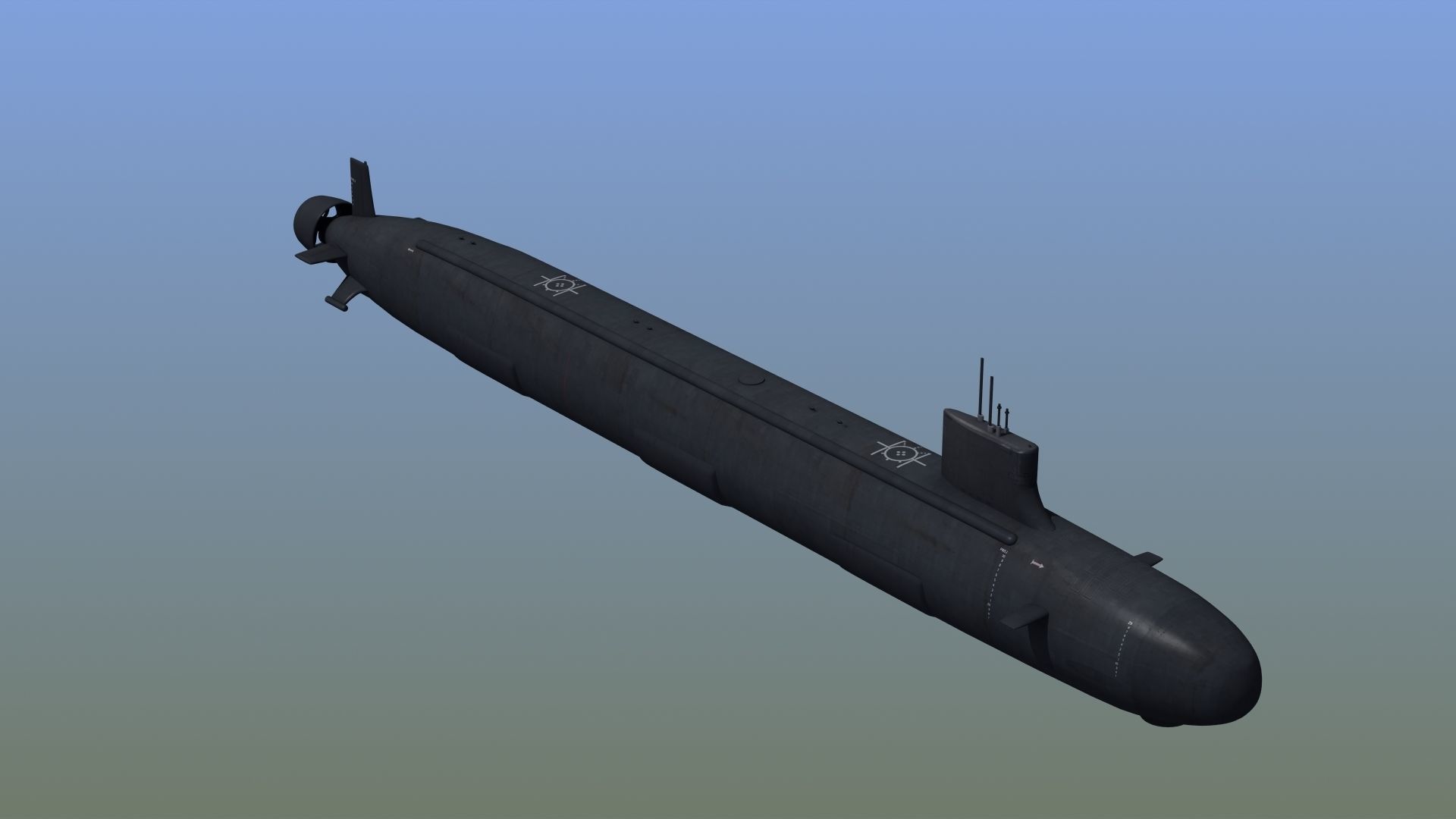 US Navy Submarine SSN 3D model | CGTrader