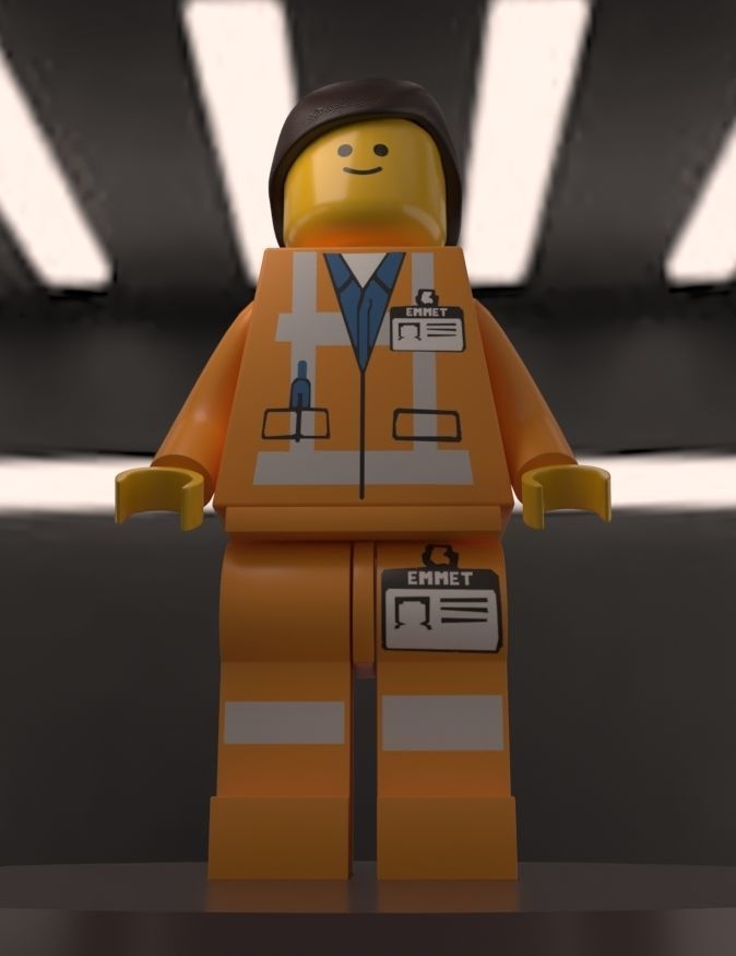 Lego Emmet 3D model | CGTrader