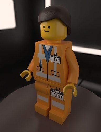Lego Emmet 3D model | CGTrader