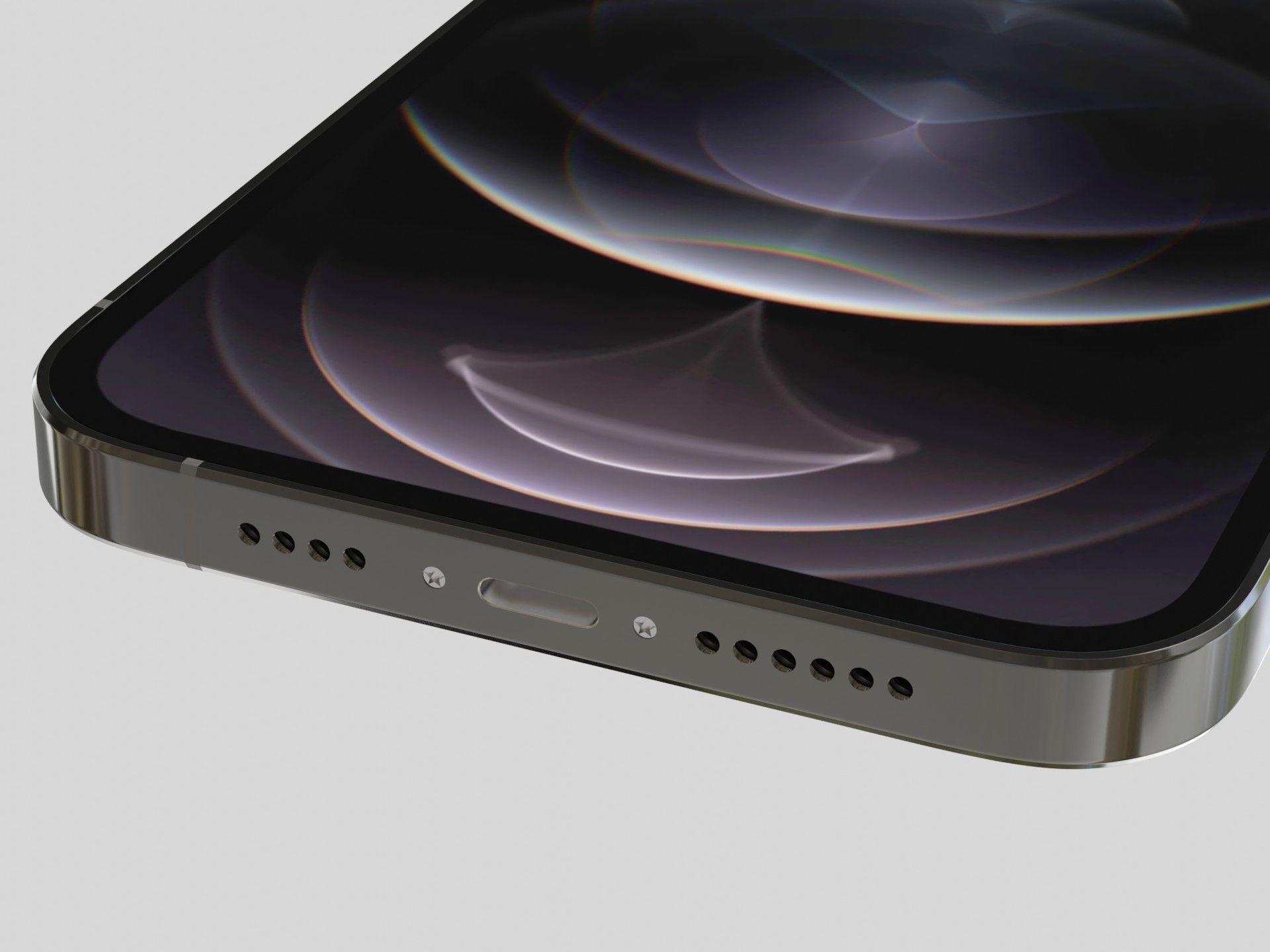 iPhone 12 pro max graphite 3D model | CGTrader