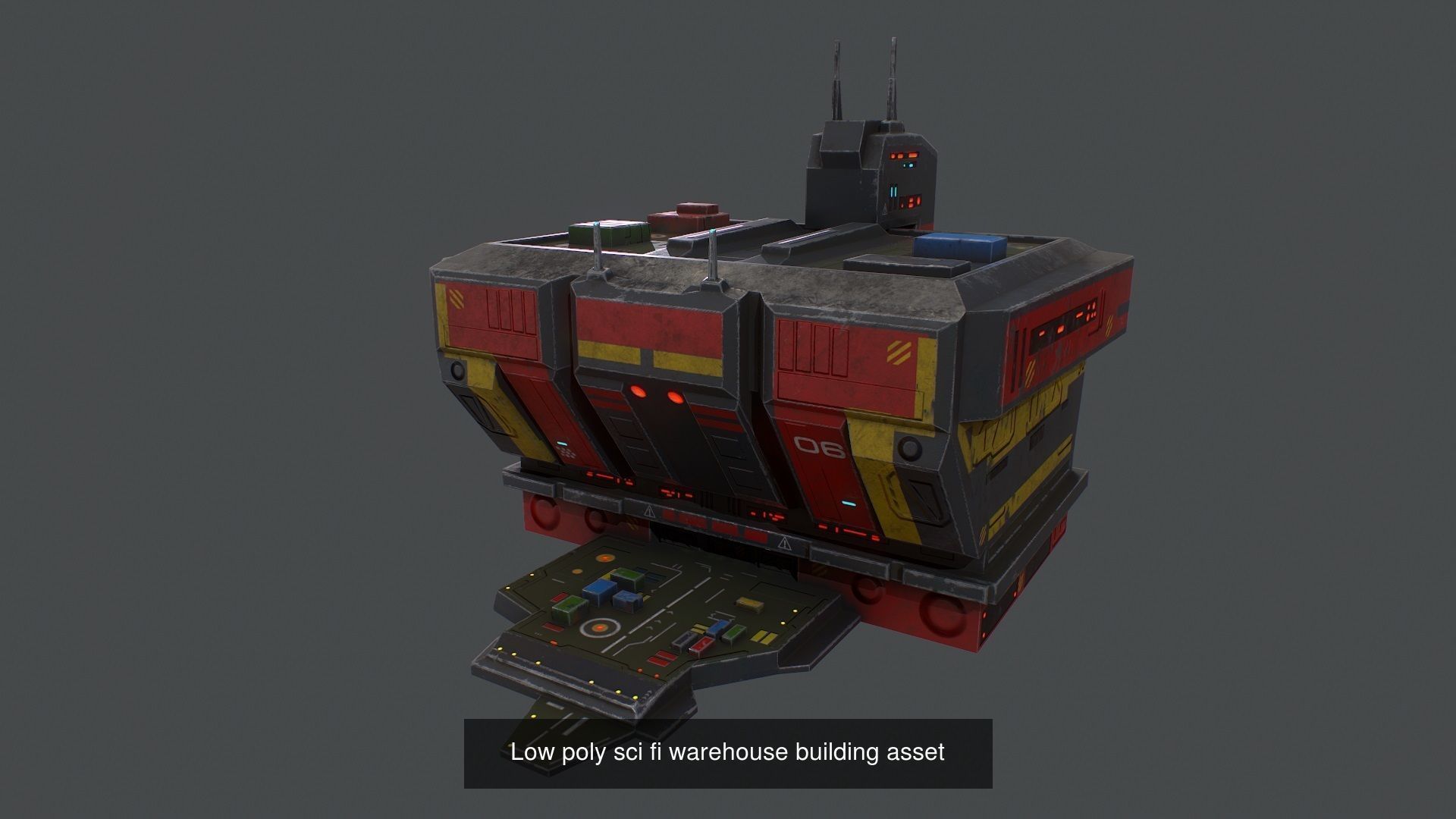 Low poly Sci fi buildings pack 3D Model Collection | CGTrader