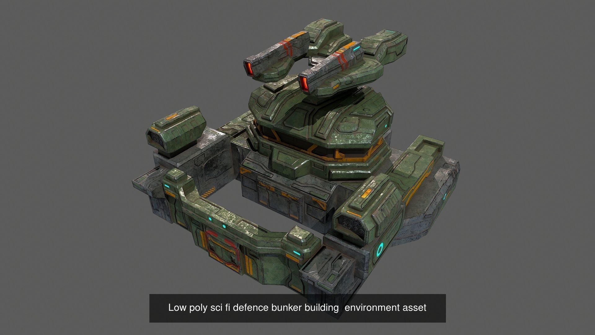 Low poly Sci fi buildings pack 3D Model Collection | CGTrader