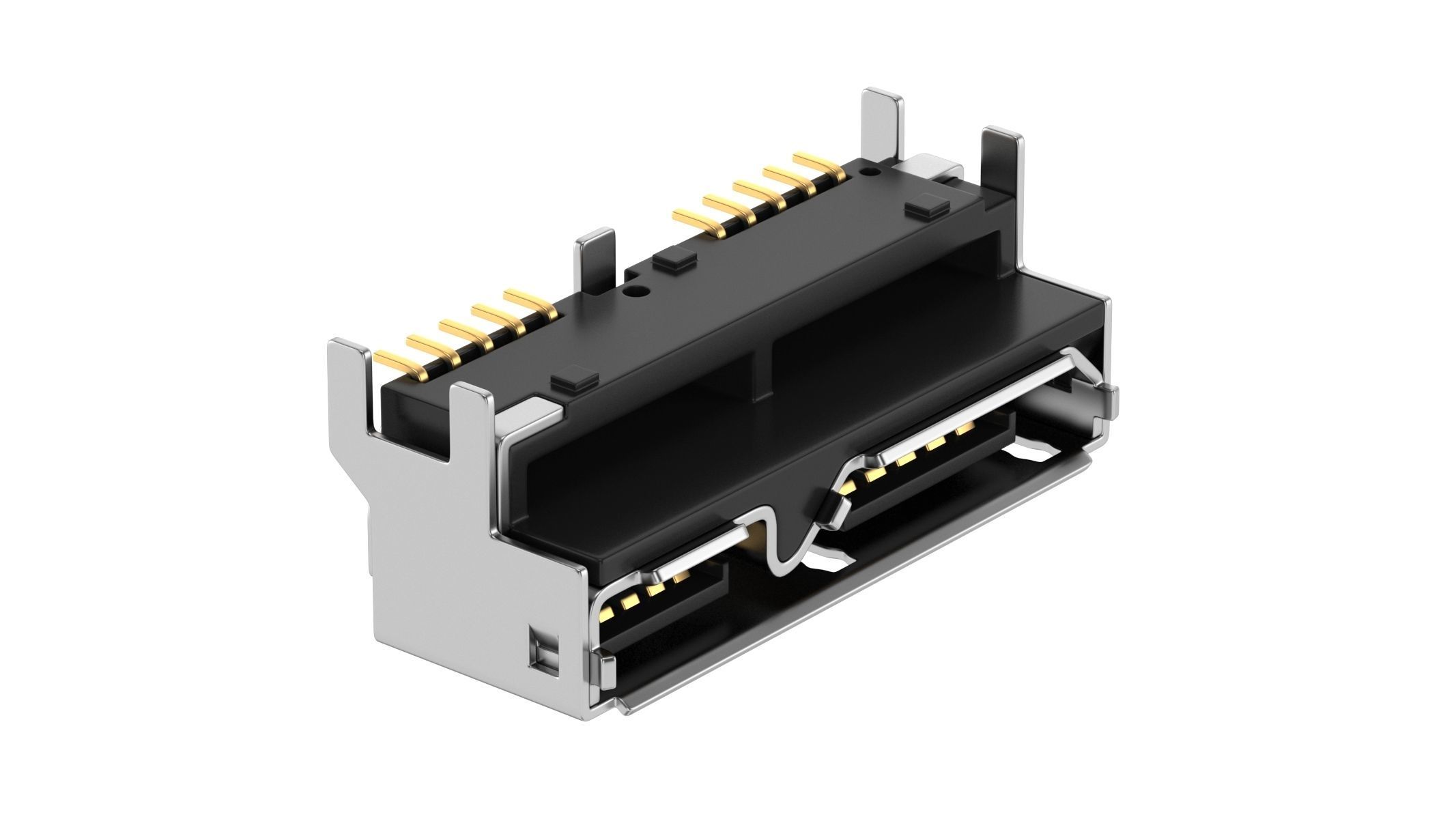 USB Micro B Female 3D | CGTrader