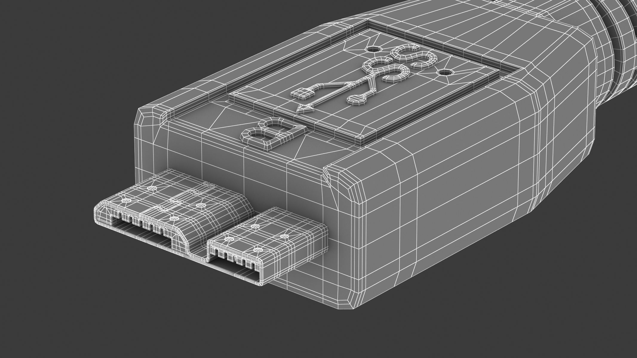USB Micro B Male 3D model | CGTrader