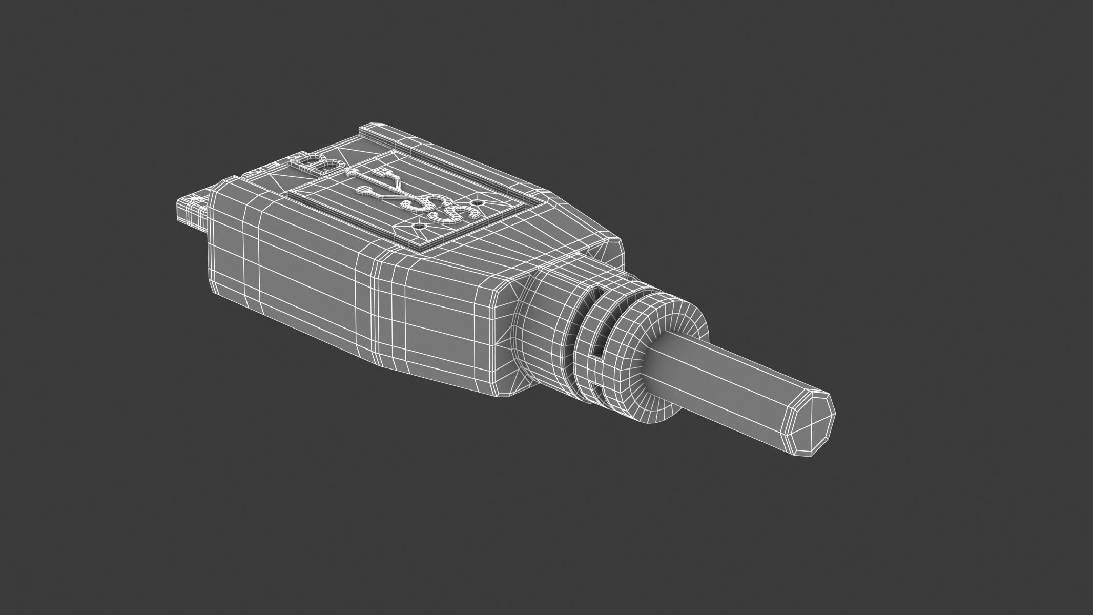 USB Micro B Male 3D model | CGTrader