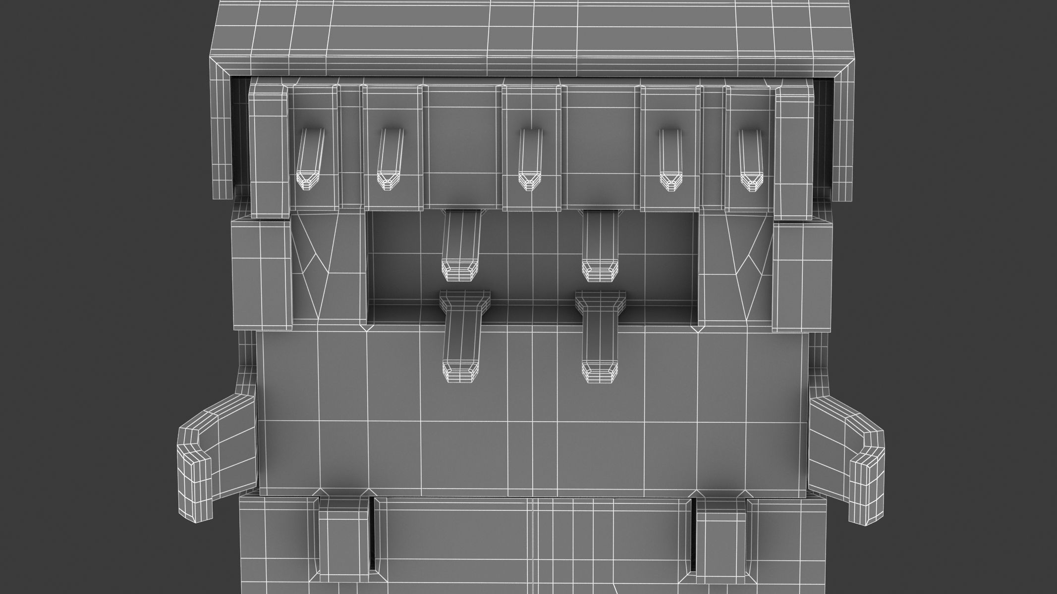 USB Type B Female Module 3D model | CGTrader
